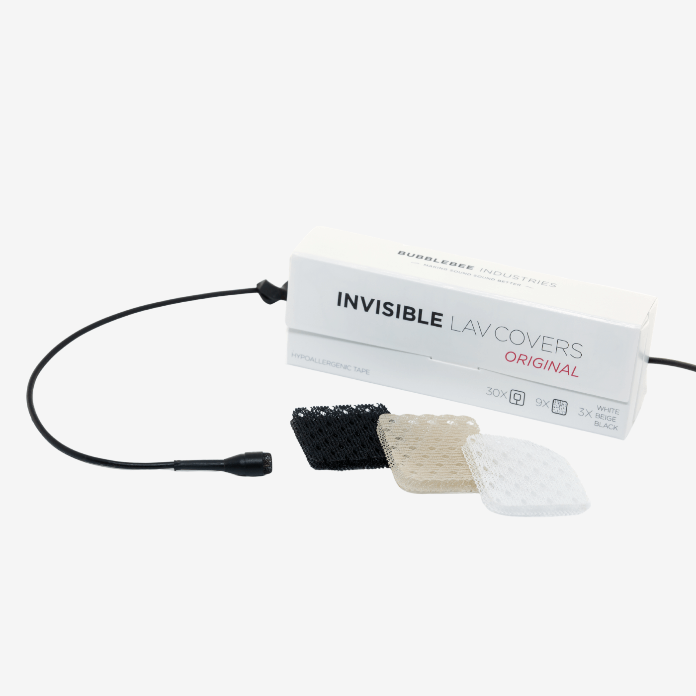 Invisible Lav Covers - Mic Concealment | Bubblebee Industries
